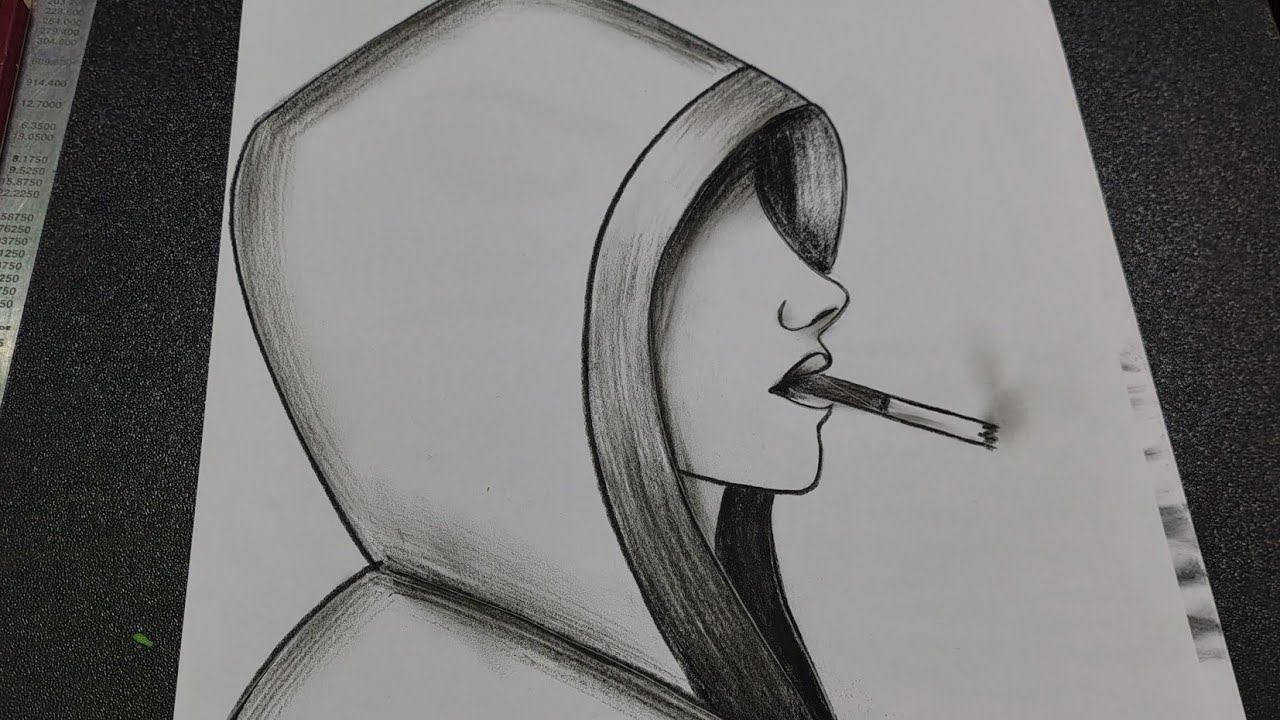 Attitude Boy Smoking Sketch | Easy Drawing #stepbystep #art #sketch # ...