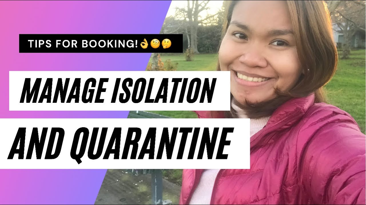 Tips to book your Manage isolation and quarantine🙂 - YouTube