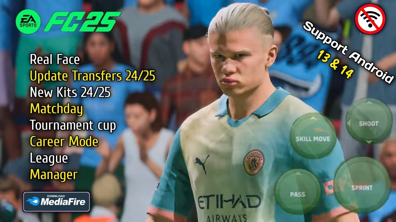 Fifa 16 mod fc 25 android offline all tournament new faces kits 2025 ...