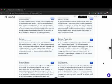 AIdea Hub Idea Process Walkthrough - YouTube