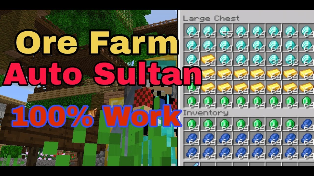 ore farm diamond auto sultan minecraft survival - YouTube