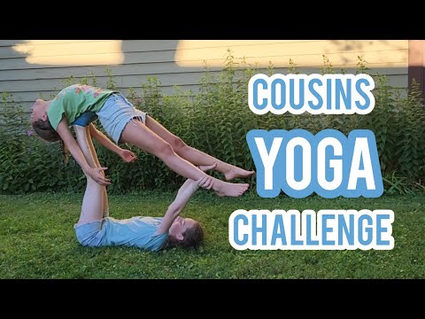 2 person YOGA CHALLENGE with my cousin