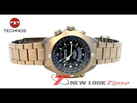 Relógio TECHNOS Skydiver Titanium T20563/1P - YouTube