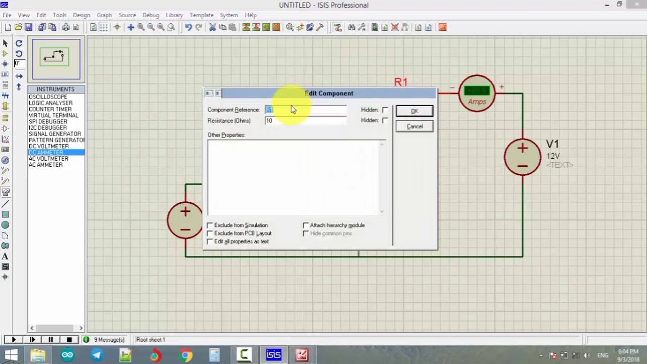 N-Channel MOSFET simulation on Proteus - YouTube