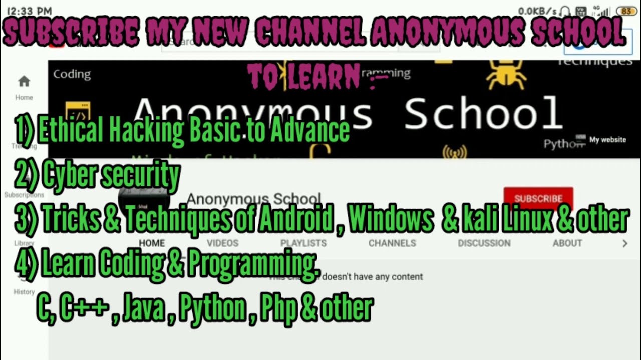 Introduction to Anonymous School YouTube channel & Blog | - YouTube