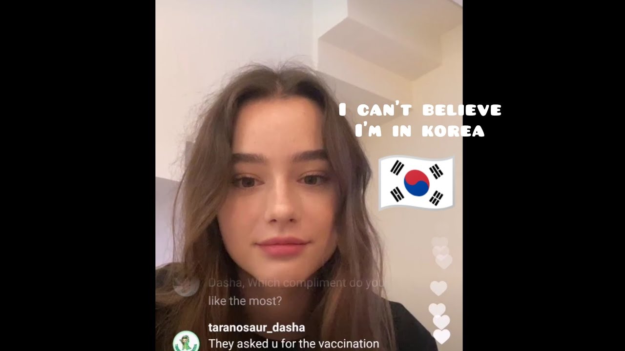 Dasha taran instagram live | 6/9/2021 🇰🇷 - YouTube