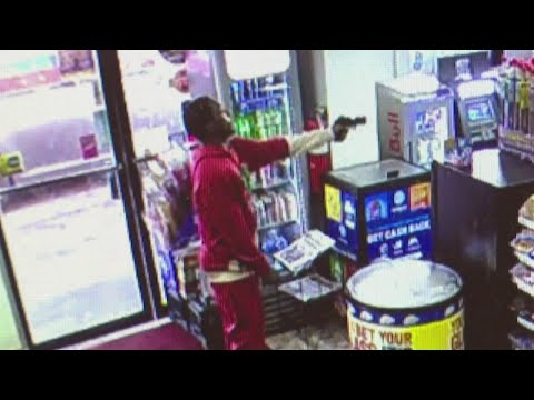 Surveillance video captures gas station shooting