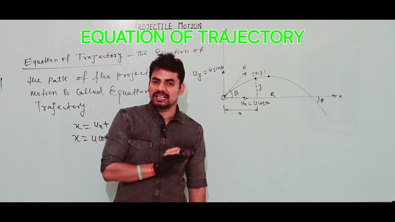 EQUATION OF TRAJECTORY OF Oblique Projectile - YouTube