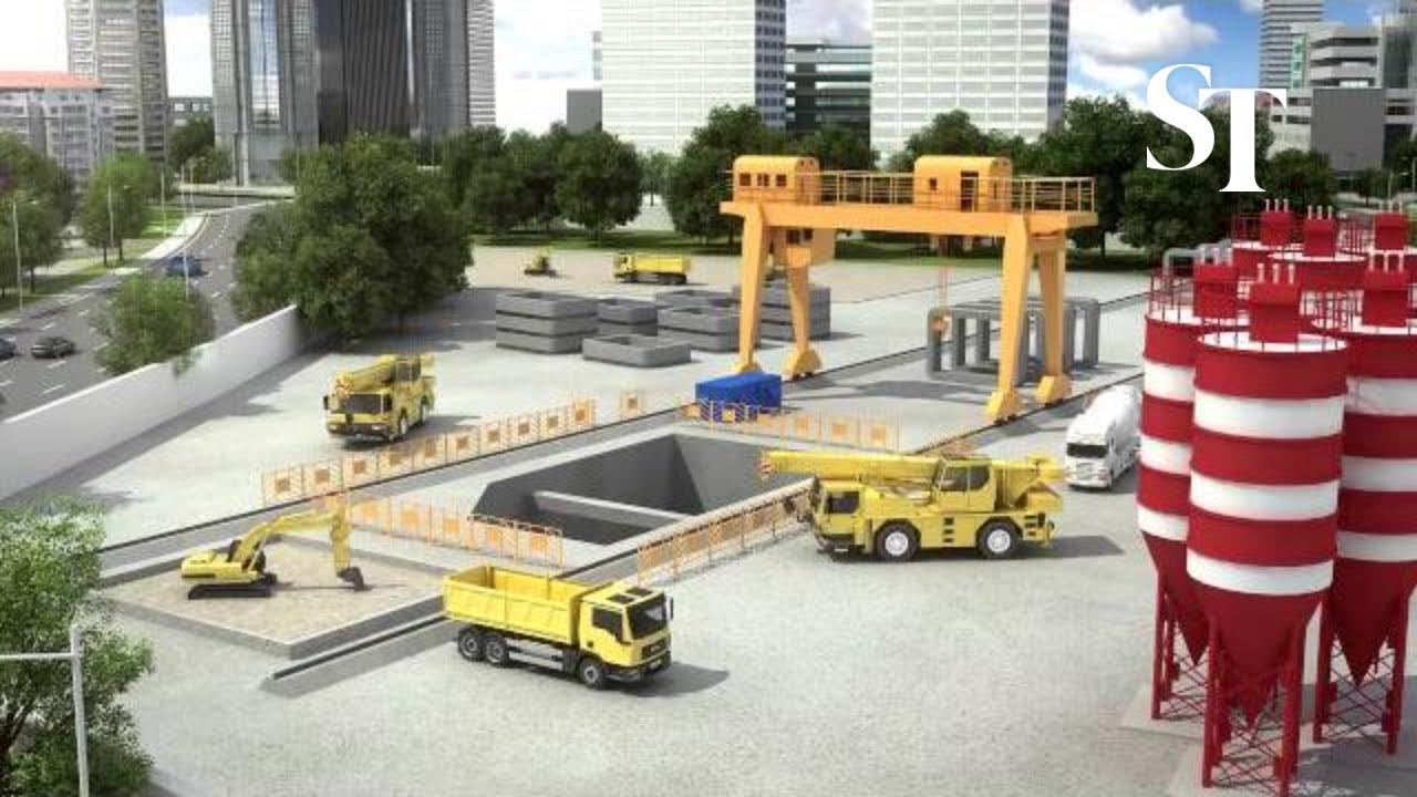 First rectangular tunnel-boring machine - YouTube