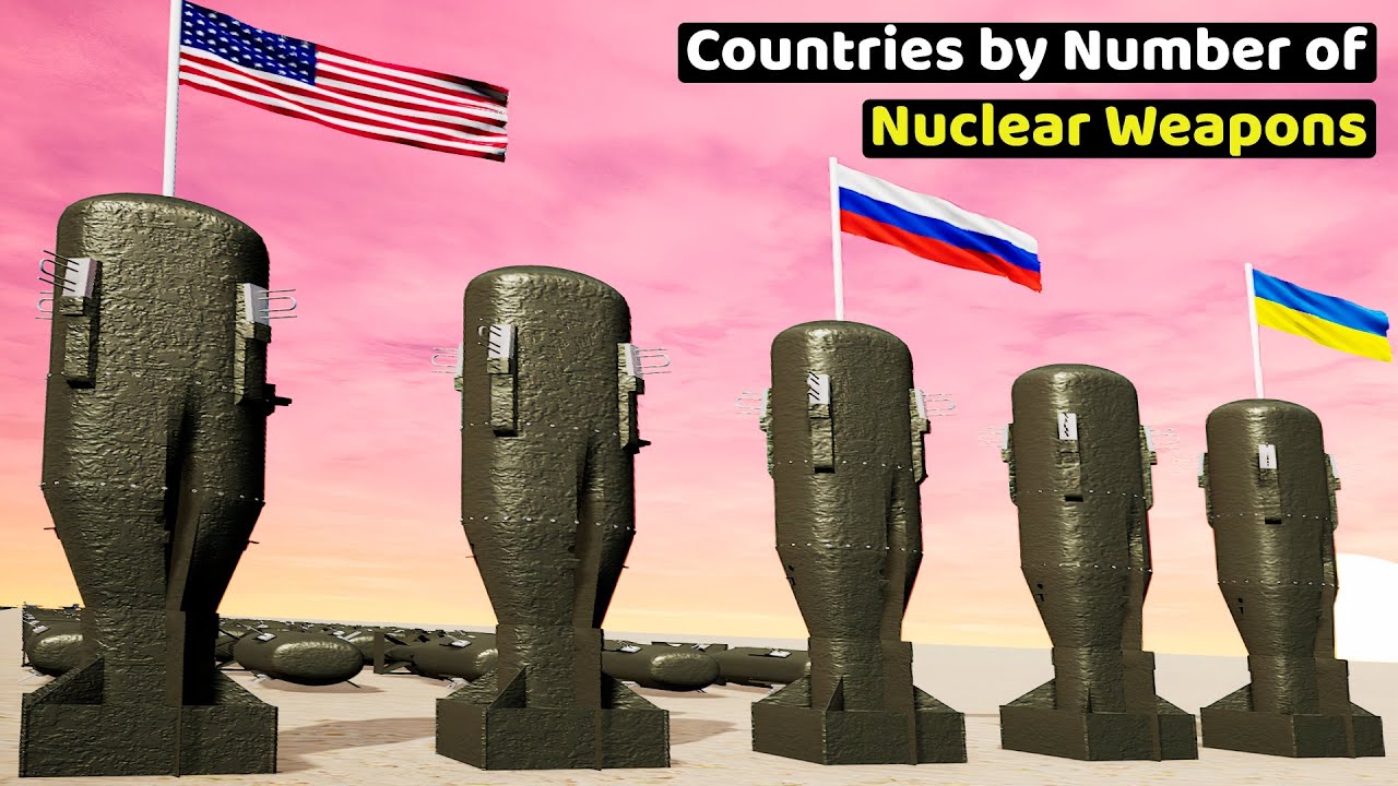 Countries by Number of Nuclear Weapons - YouTube