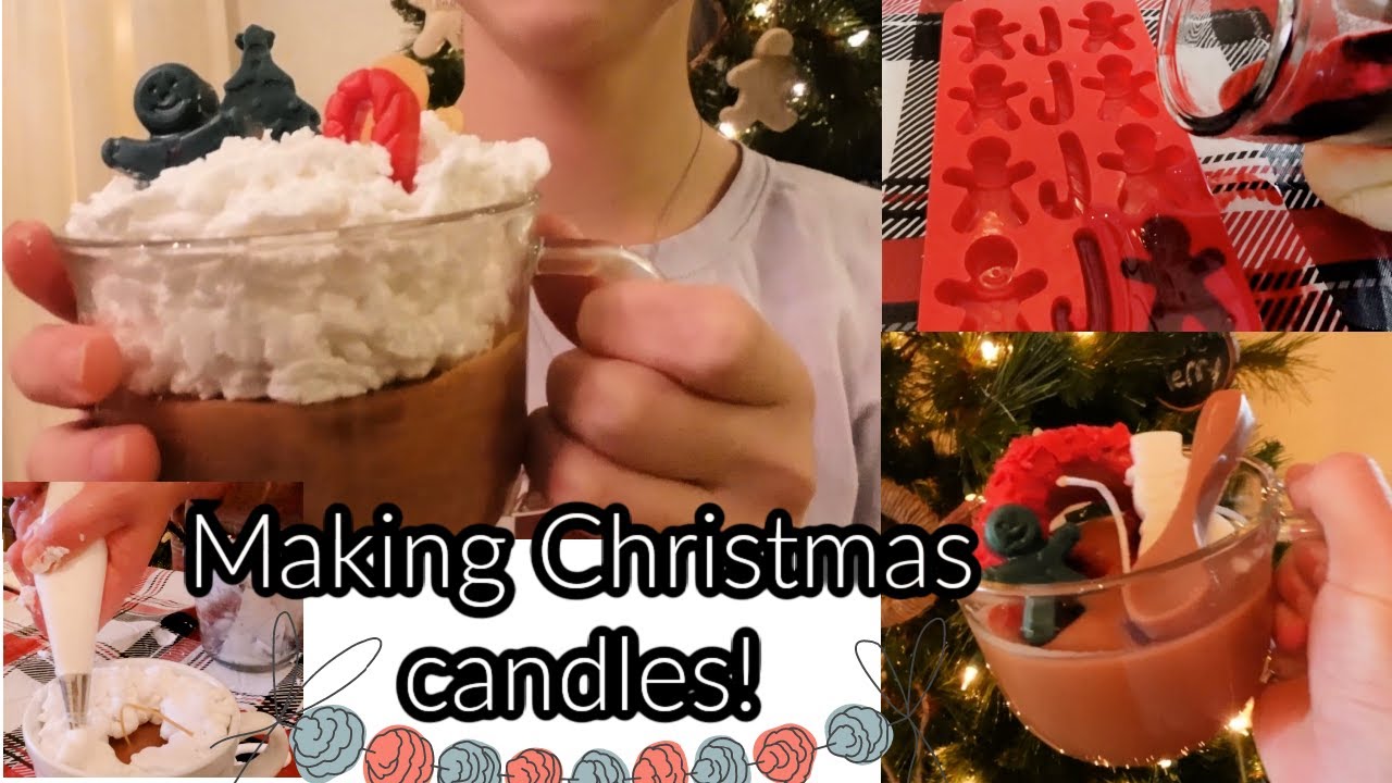 Candle making! Homemade Christmas candles, hot cocoa and whip cream ...