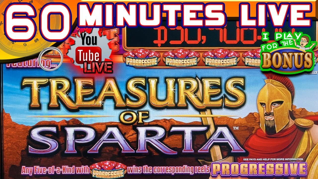 🔴 60 MINUTES LIVE ★ TREASURES OF SPARTA SLOT MACHINE ★ SUPER MULTI ...
