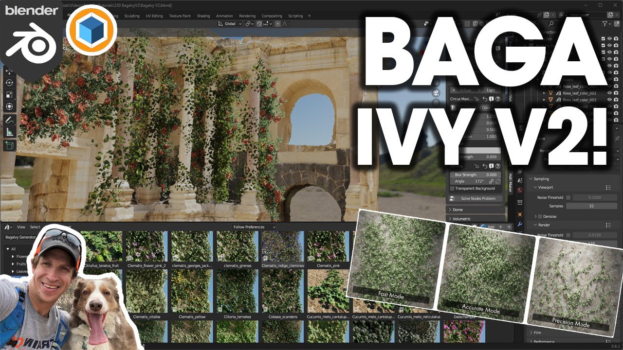 Did the Best Ivy Generator for Blender Get EVEN BETTER? Baga Ivy V2 is ...