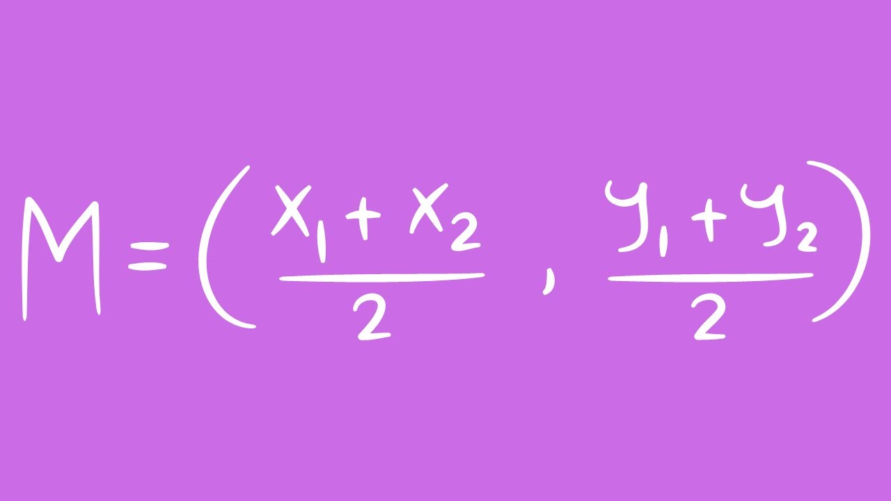 How to find the midpoint coordinates of any two given points (Step by ...