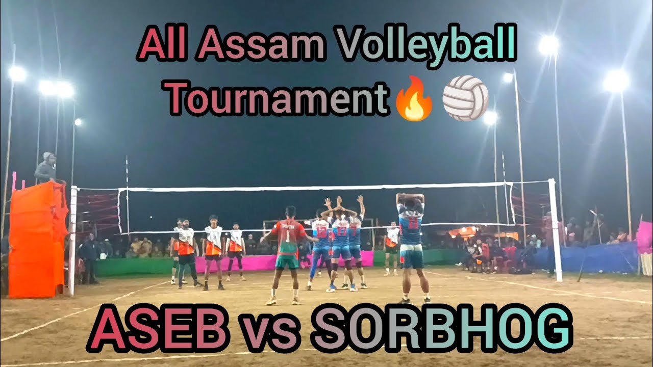 All Assam Volleyball match 🔥 ASEB vs SORBHOG 🏐 #volleyball #assam - YouTube