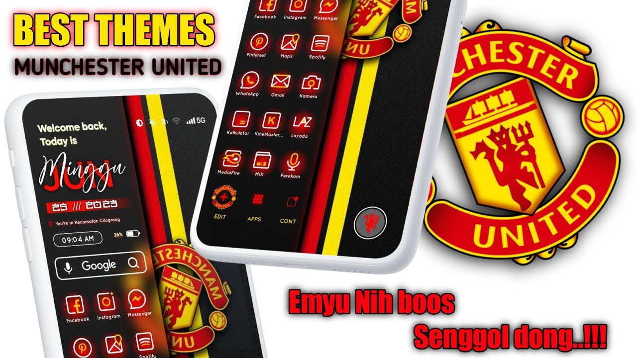 Tema Hp Manchester United Untuk Semua Android🔥 - YouTube