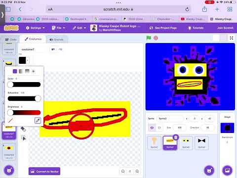 Klasky Csupo Robot logo 8000 Speedrun Scratch