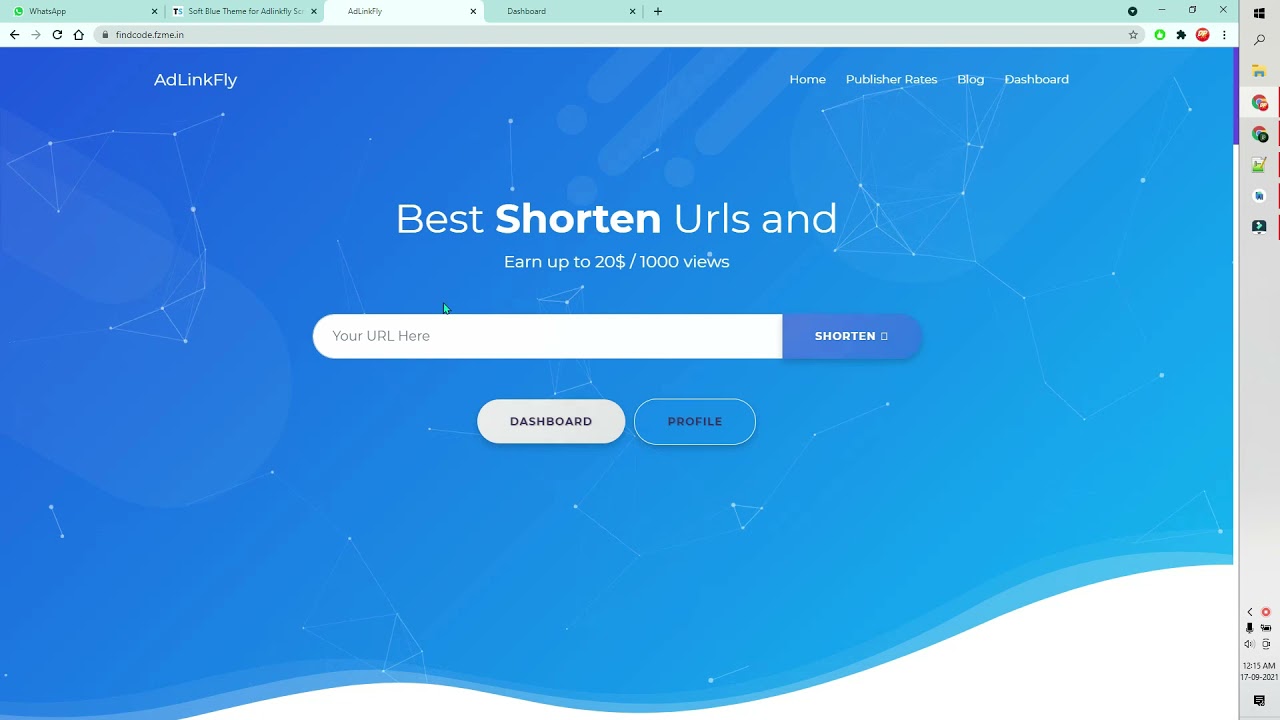 Adlinkfly Premium Script download || Adlinkfly Premium theme Free Download || link shorter ...