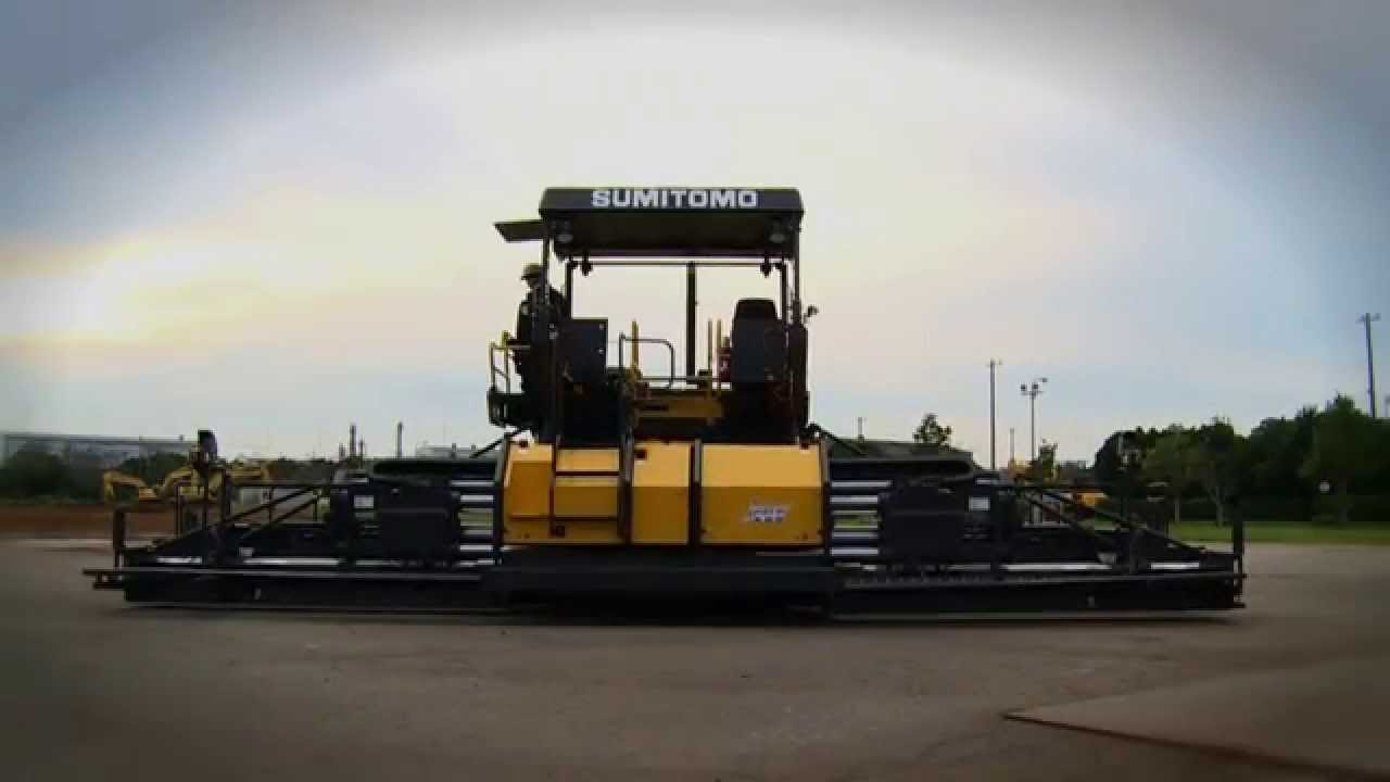 Sumitomo Asphalt Paver model J-Paver - YouTube