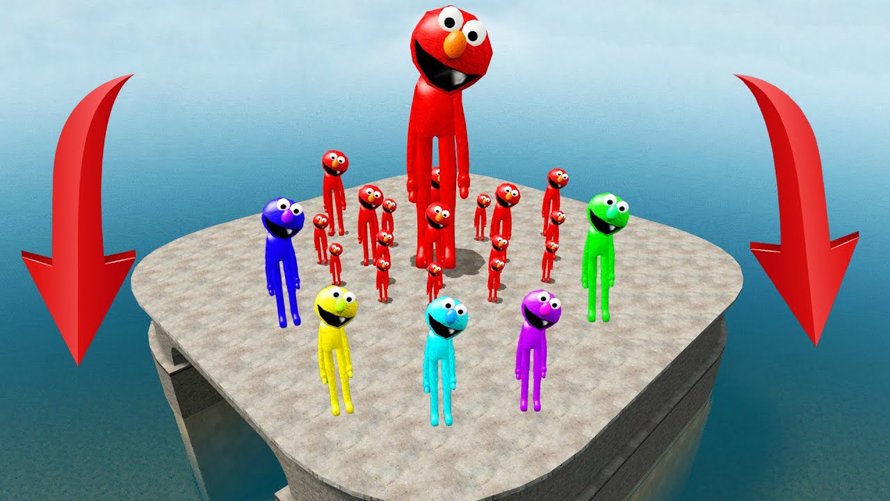 SPARTAN KICKING ELMO FAMILY UNDERWATER (Garry's Mod) - YouTube