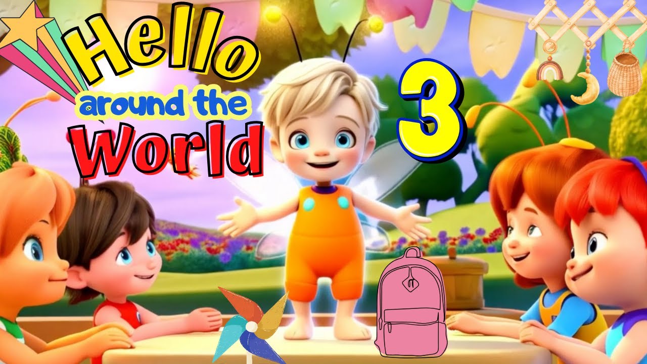 🌍 Say Hello Song Part 3 | Nursery Rhymes & Preschool Learning - YouTube