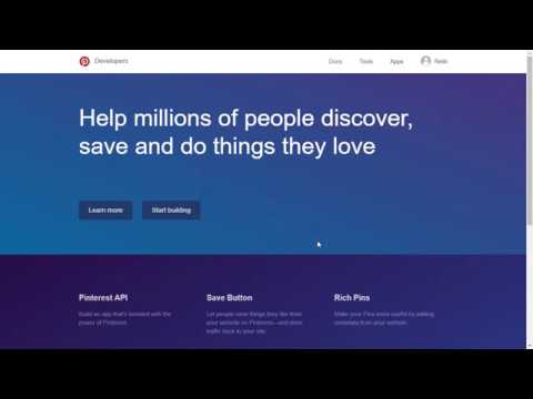 How to create a Pinterest Authorization Token - YouTube