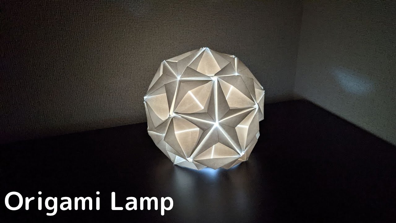 [DIY Lamp] Origami Room Lamp / home decoration - YouTube