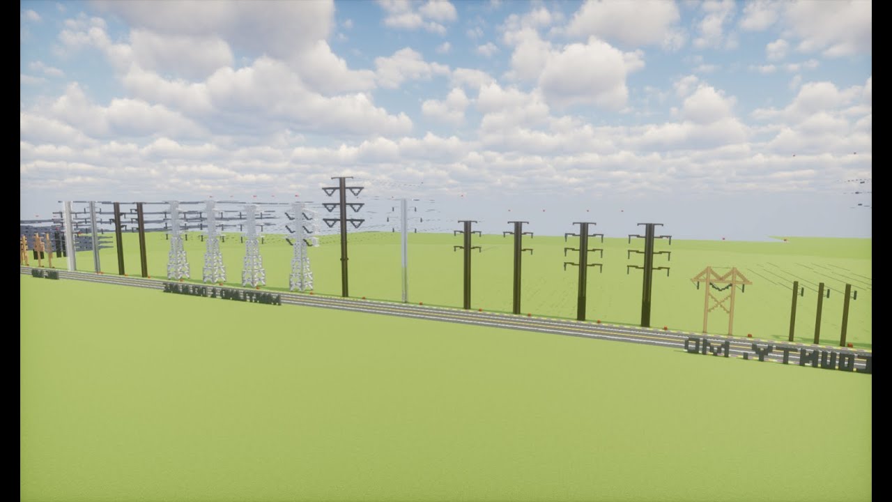 Powerlines in Minecraft! - YouTube