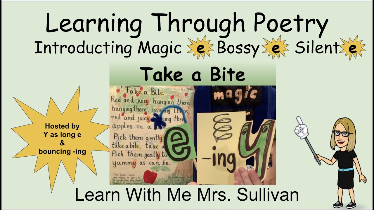Silent E gets Bossy! Take a Bite Learning through Poetry - YouTube