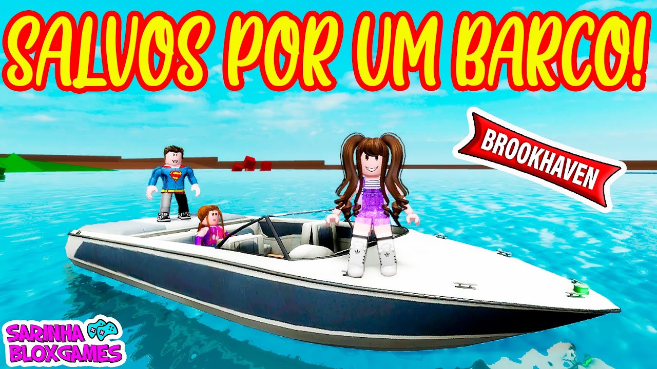 UM BARCO NOS SALVOU DO TSUNAMI NO BROOKHAVEN- ROBLOX - YouTube