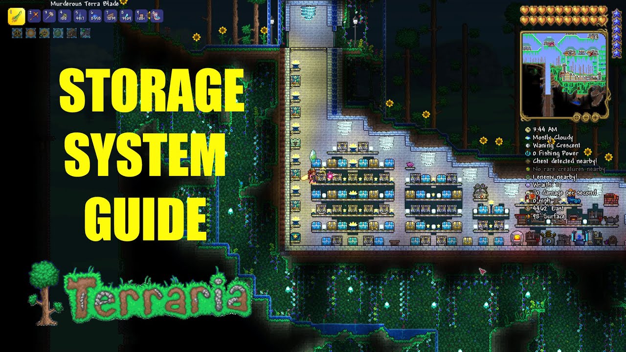 Storage System Guide Terraria - YouTube