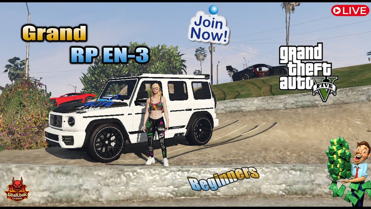 GTA 5 Grand Rp live | Best Rp Server | LIVE STREAM | join family EN-3 # ...