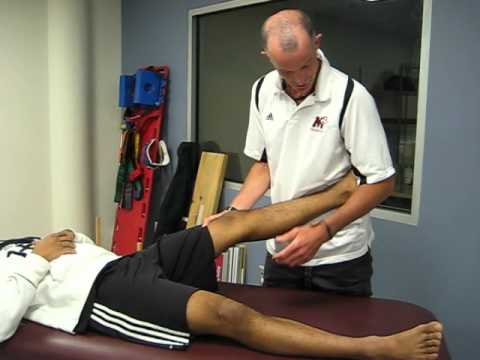 Valgus stress test for the knee - YouTube