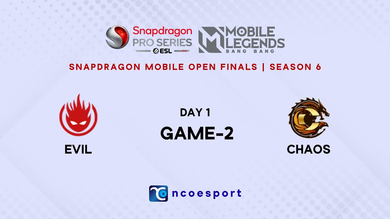 EVIL VS Vampire X Chaos GAME-2|SNAPDRAGON MOBILE OPEN FINALS | SEASON 6 ...