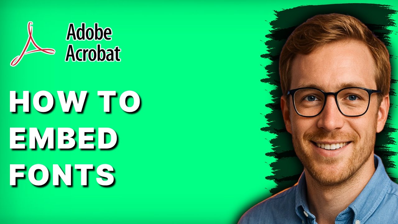 How to Embed Fonts Adobe Acrobat Pro [2026 Full Guide] - YouTube