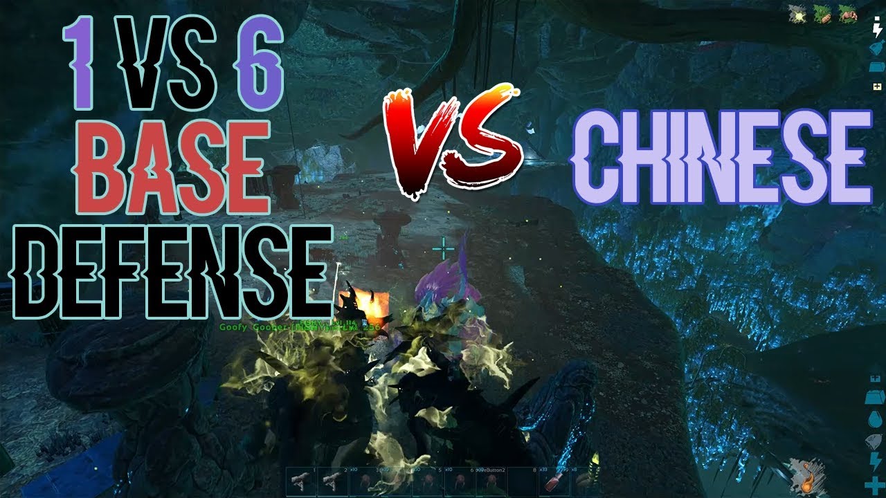 1 vs 6 Base Defense | Ark: Official PVP | Small Tribes - YouTube
