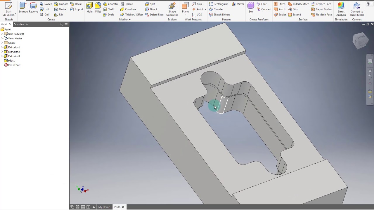 08 Modelando matriz de corte del troquel con Inventor Professional ...