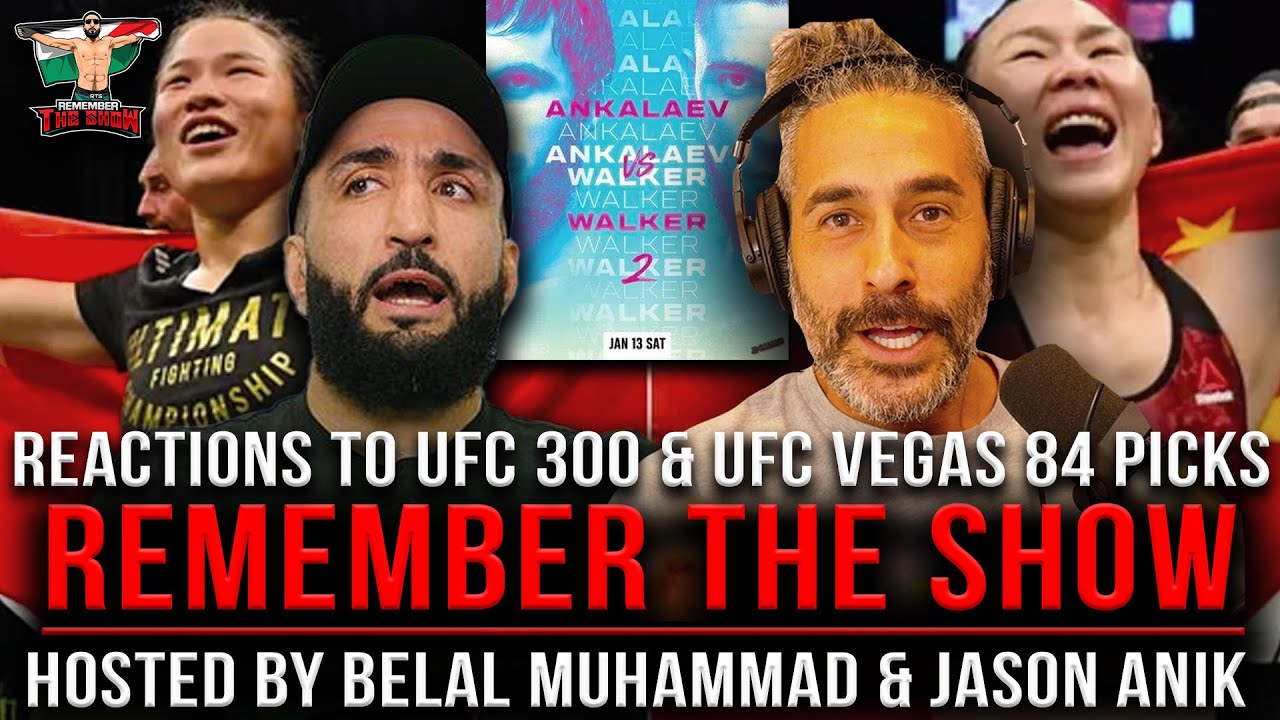 UFC 300 Fight Announcement Reactions with Belal Muhammad & Jason Anik ...