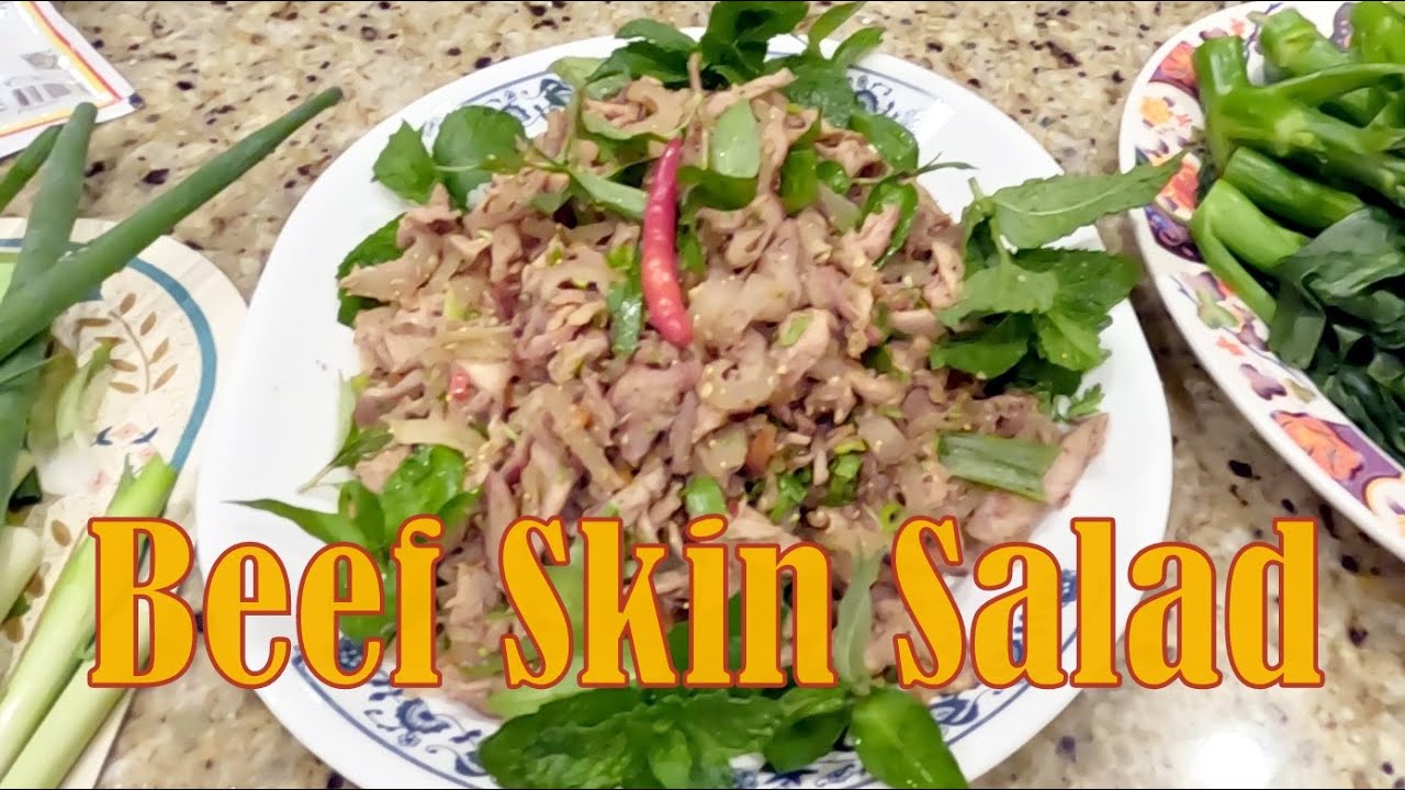 Beef Skin Salad - YouTube