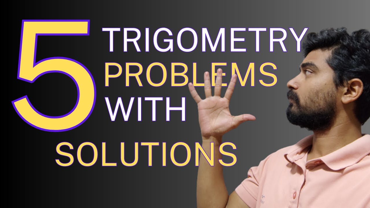class 10 trigonometry five problem solutions - YouTube