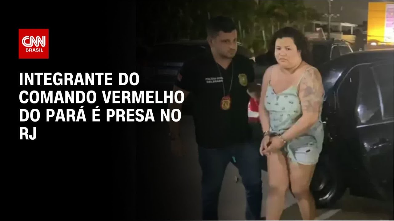Integrante do Comando Vermelho do Pará é presa no RJ | CNN ARENA - YouTube