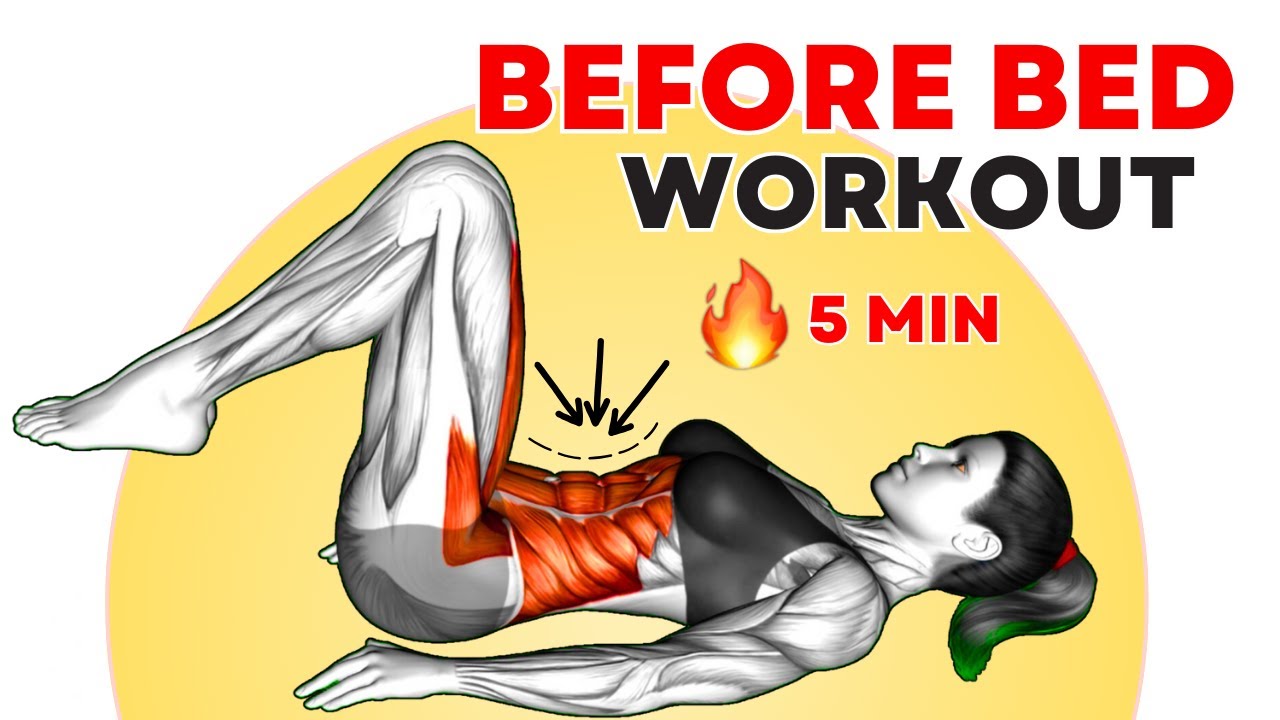 5 Exercises in Bed to Get FLAT ABS STOMACH Faster | DO THIS FOR 7 DAYS ...
