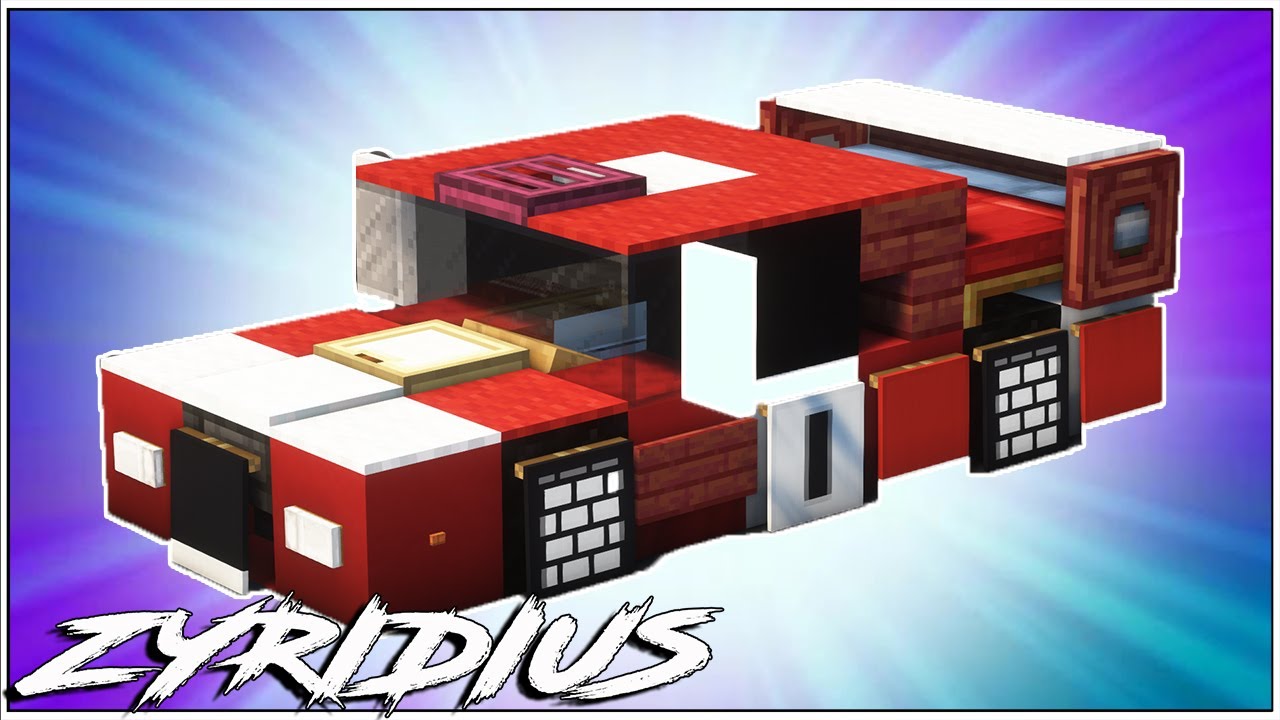 Minecraft Vehicle Tutorial - Mitsubishi Lancer EVO Rally! - YouTube