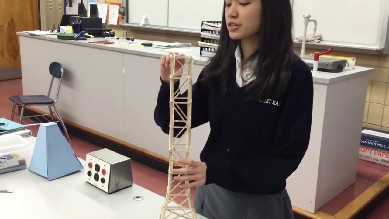 Balsa Tower Design Francene Olegario - YouTube