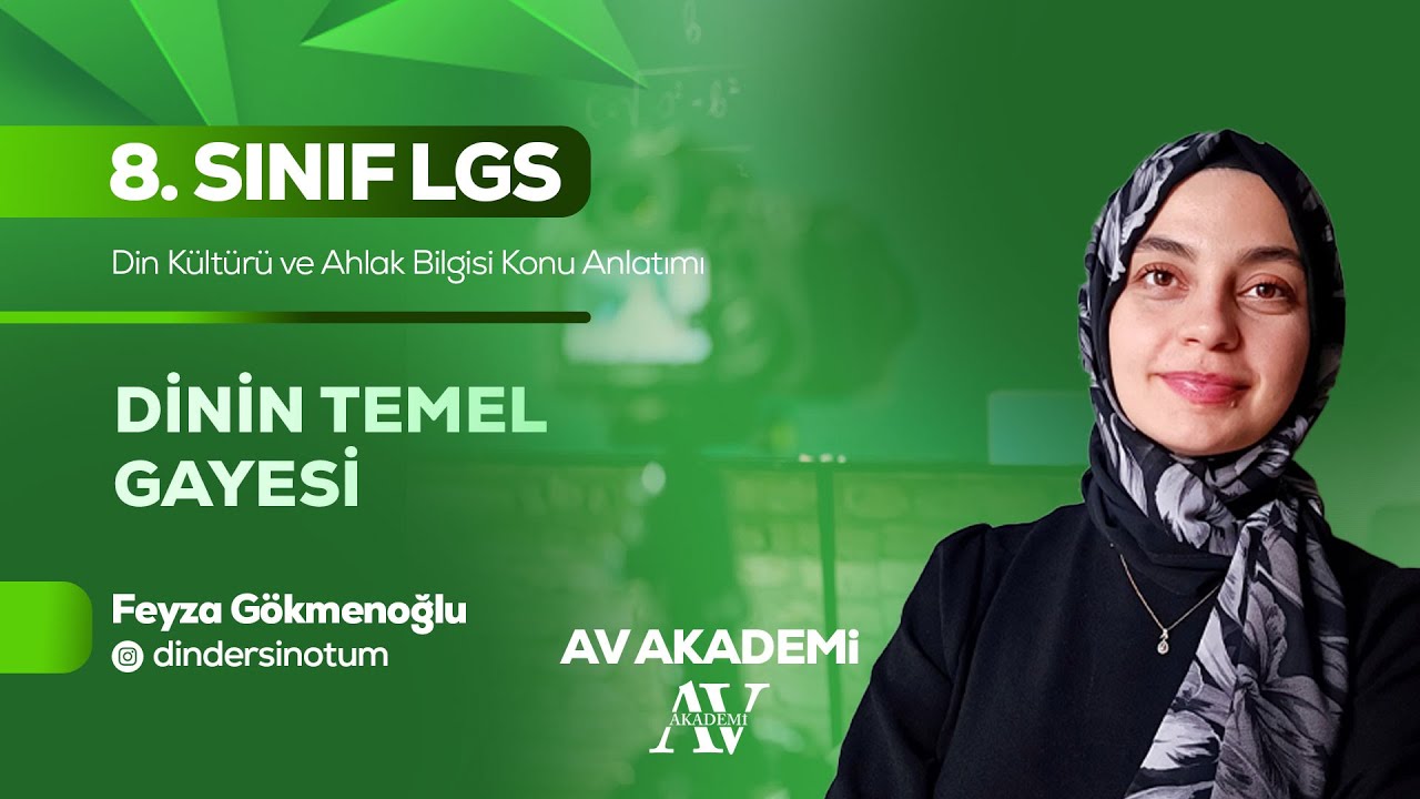 Av Yayınları | 8. Sınıf Din Kültürü Konu Anlatımı | Dinin Temel Gayesi ...