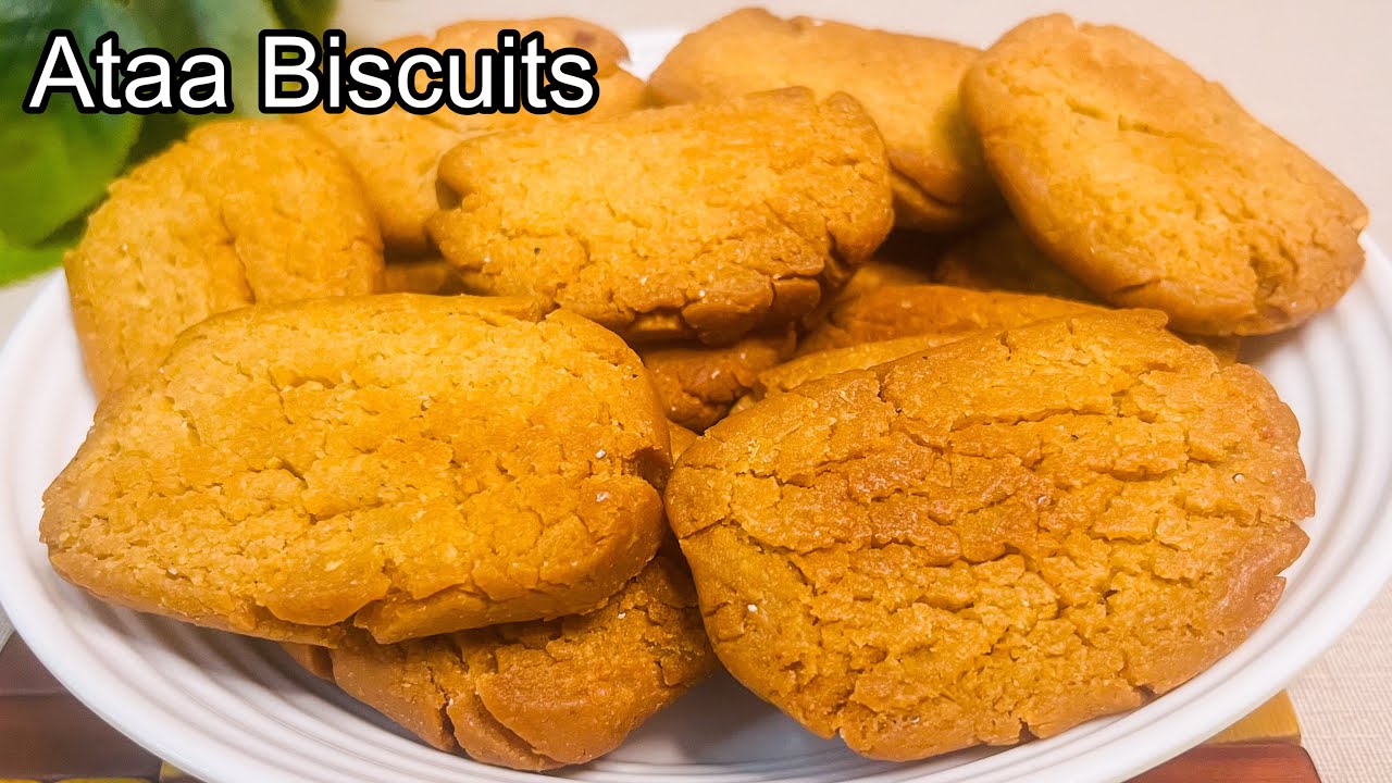 Aata Biscuits Recipe | No Oven No Eggs | Healthy Biscuits | Food ...