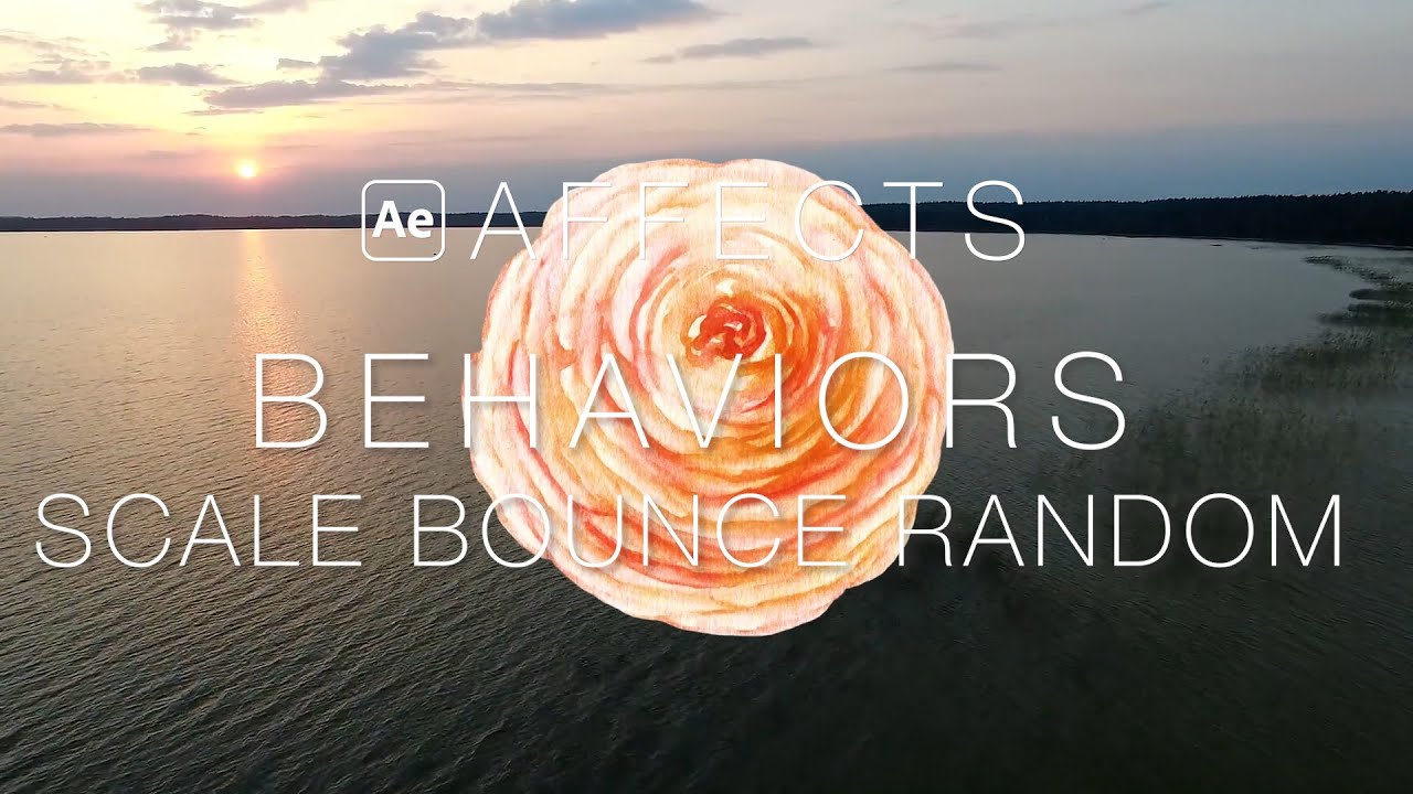 After Effects Behaviors: Scale Bounce random (no sound) - YouTube