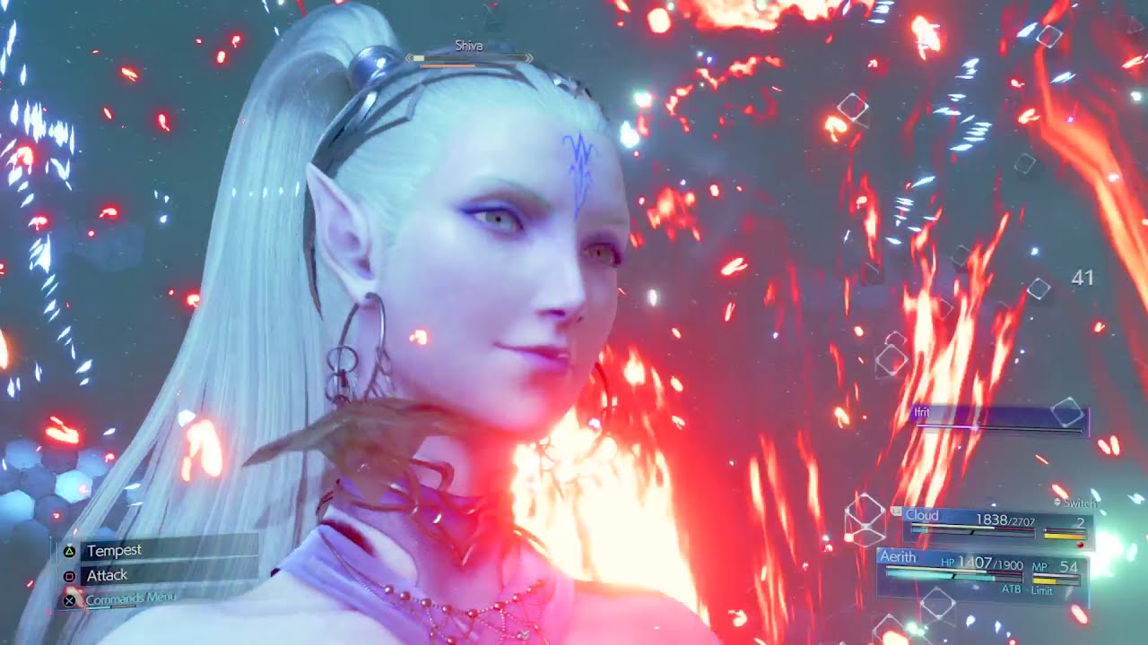 FINAL FANTASY VII REMAKE - Shiva Boss Battle - YouTube