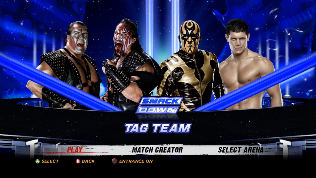 WWE '12 - Demolition vs. Goldust & 'Dashing' Cody Rhodes - YouTube