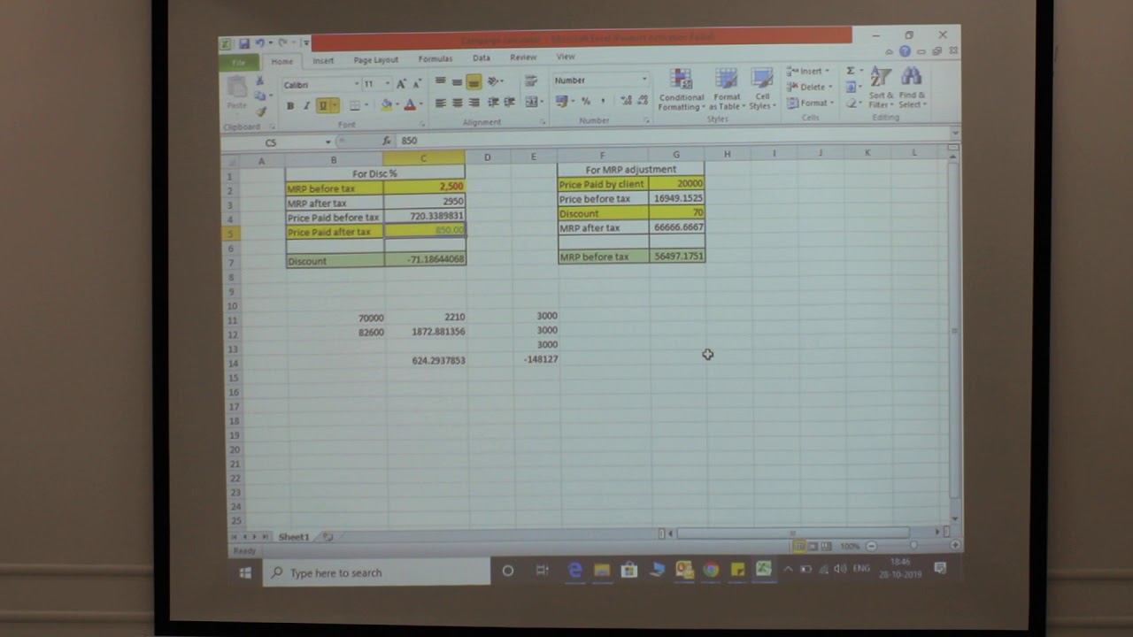 How to use Campaign Calculator Excel Sheet - YouTube